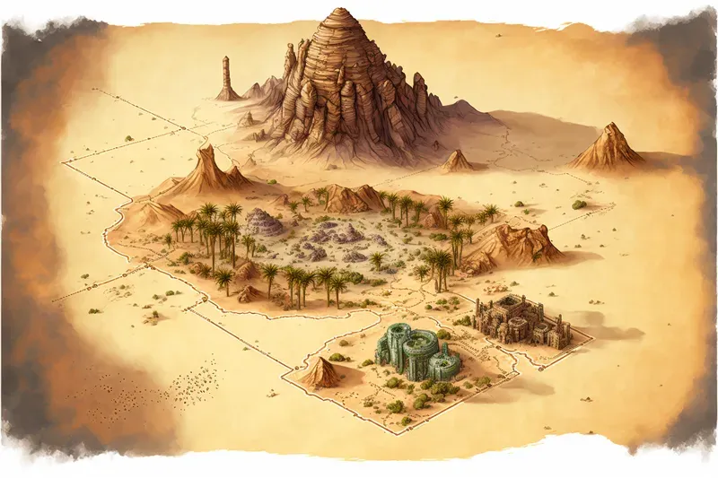Detailed Fantasy Maps Midjourney Prompt | PromptBase