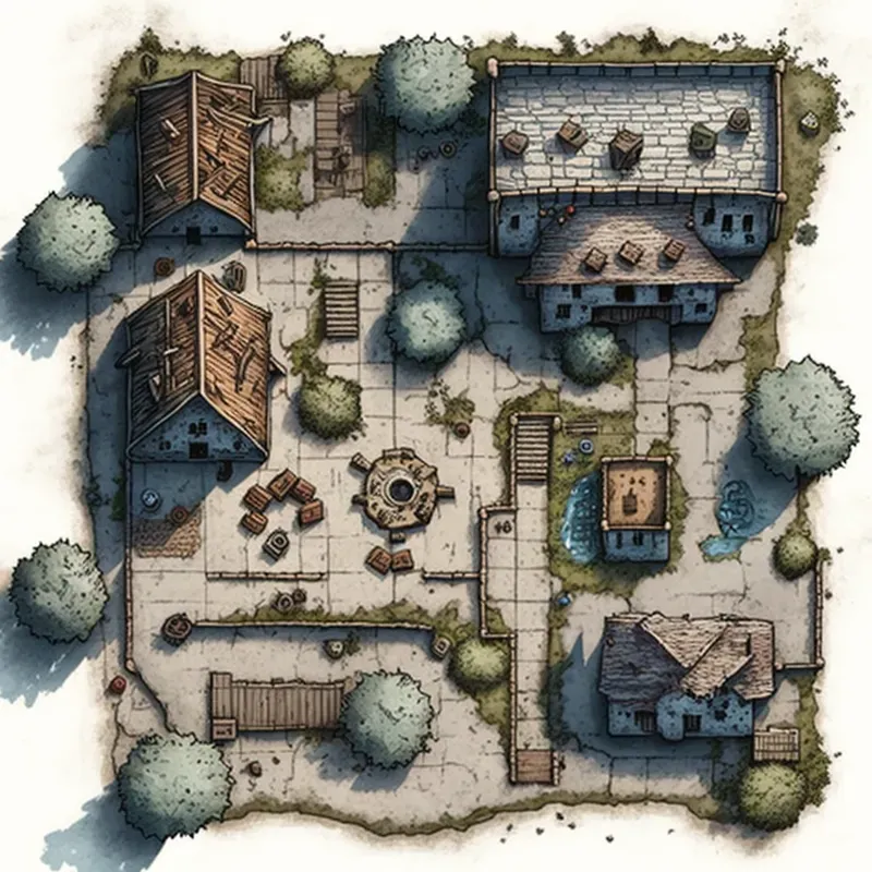Table Top Rpg Maps Midjourney Prompt | PromptBase