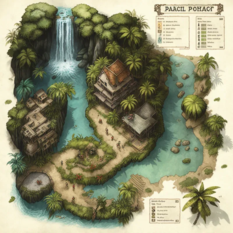 Table Top Rpg Maps Midjourney Prompt | PromptBase