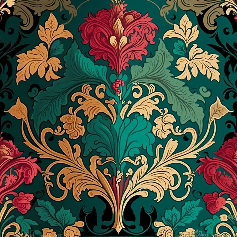 Victorian Wallpaper Patterns Midjourney Prompt | PromptBase