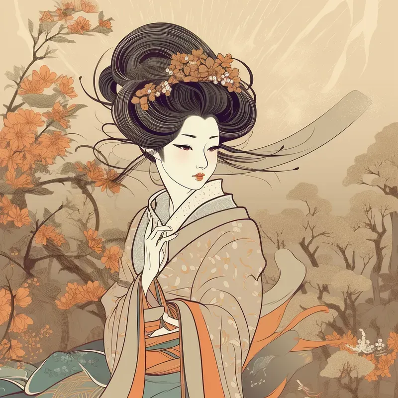 Ukiyoe Japanese Illustrations Midjourney Prompt | PromptBase