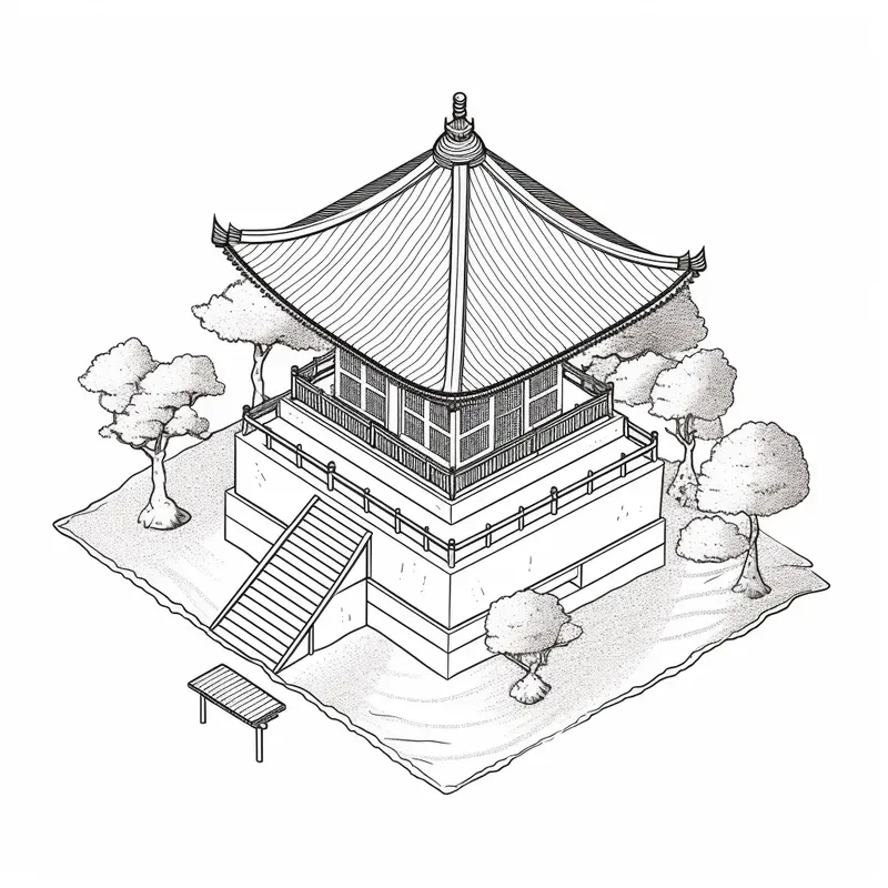 Isometric Line Art Midjourney Prompt | PromptBase