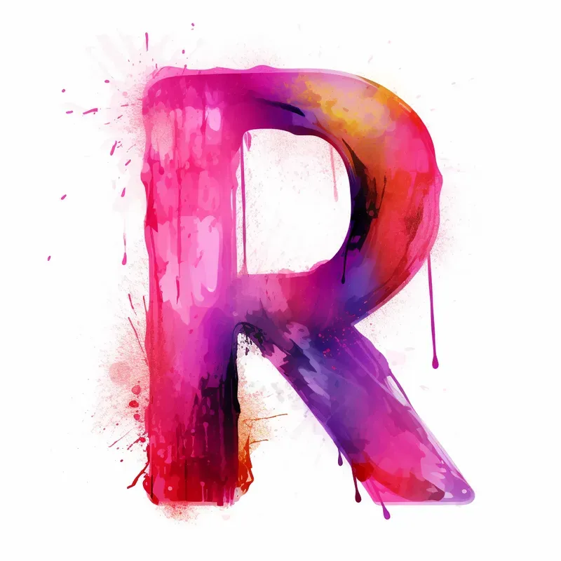 Colorful Paint Stroke Fonts Midjourney Prompt | PromptBase