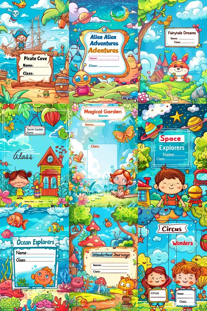 Adorable Book Covers For Children Midjourney Prompt | PromptBase