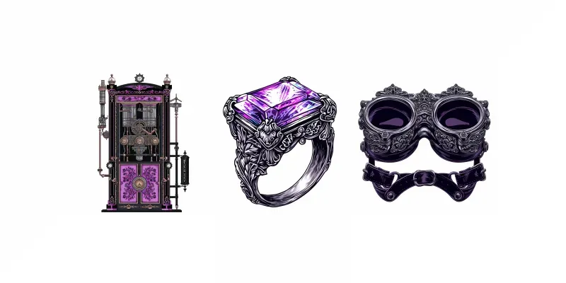 Outrageous Steampunk Clip Art Midjourney Prompt | PromptBase
