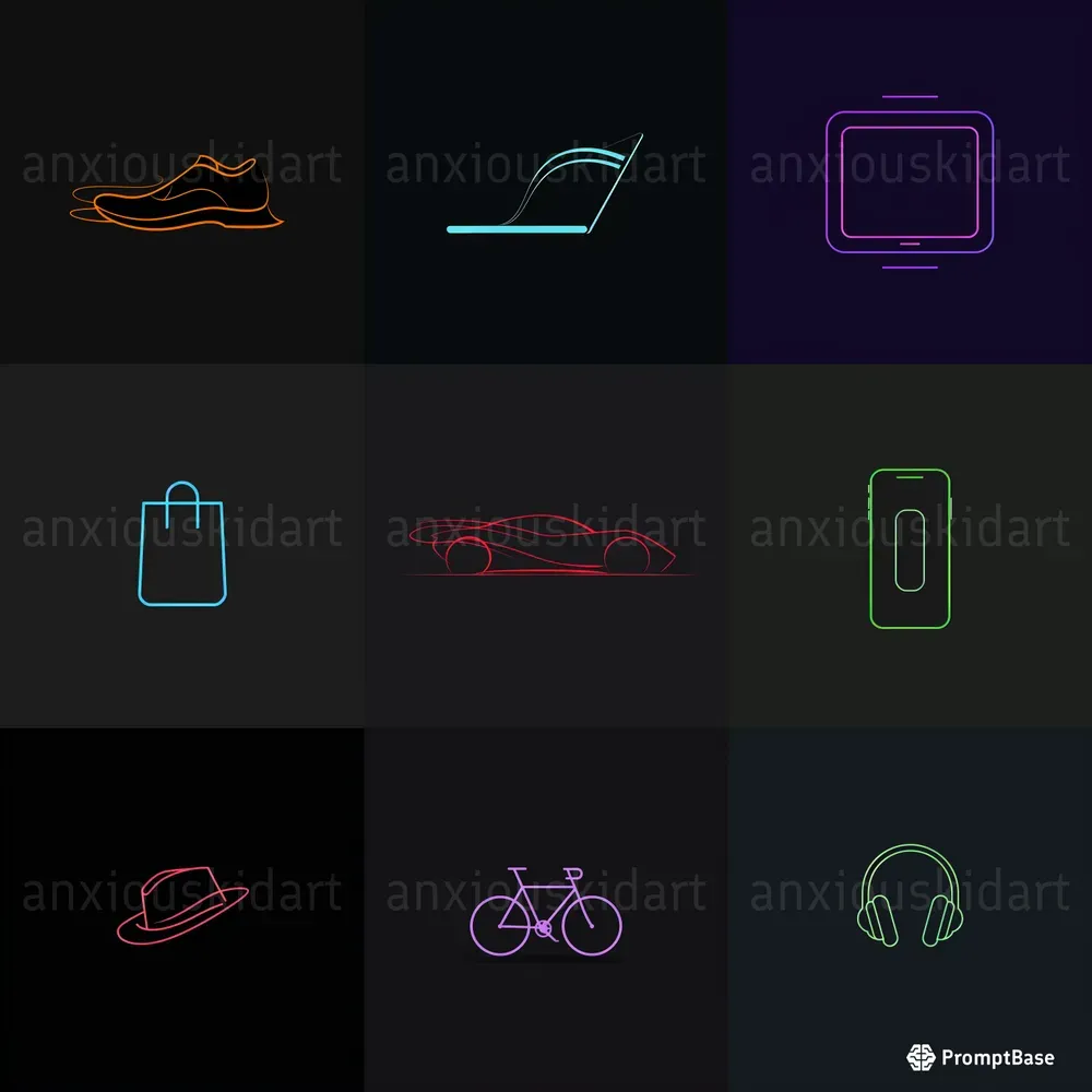 Minimalist Thin Lines Logos Midjourney Prompt | PromptBase