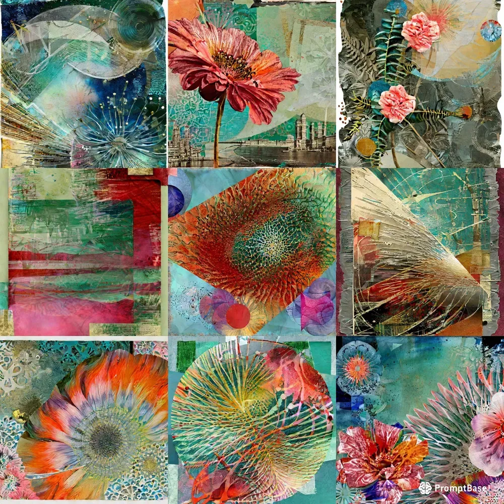 Mixed Media Collages Stable Diffusion Prompt | PromptBase