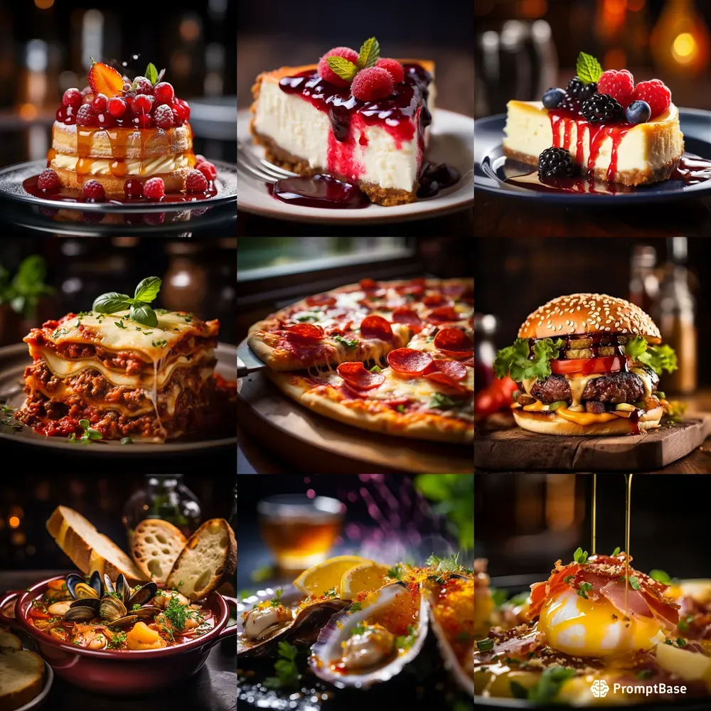 Photo Realistic Foods Midjourney Prompt | PromptBase