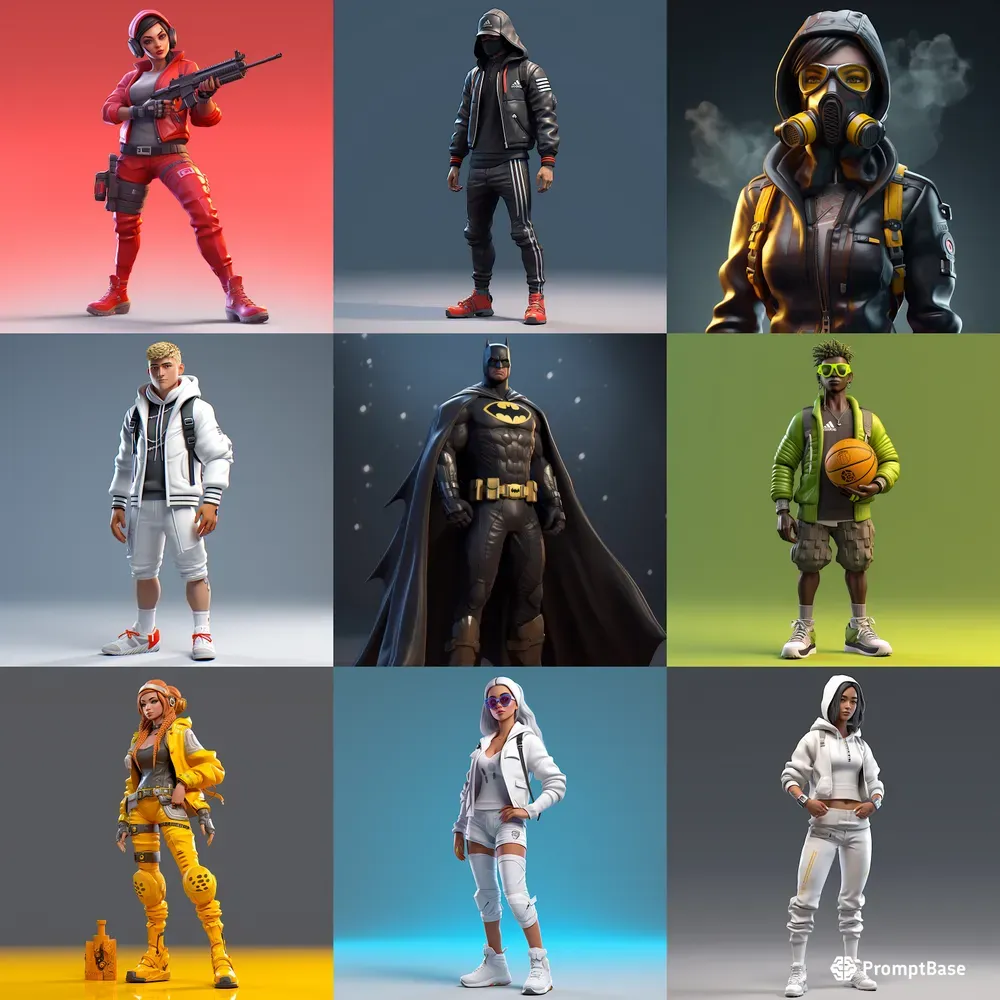 Fortnite Style Characters Midjourney Prompt | PromptBase