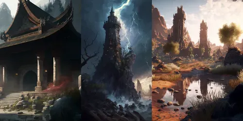 Cyberpunk DnD Environments Midjourney Prompt | PromptBase