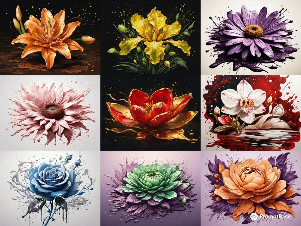 Starry Flower Art Designs Leonardo Ai Prompt | PromptBase