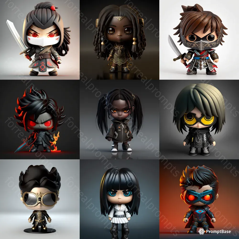 Custom Funko Pop Characters Midjourney Prompt | PromptBase