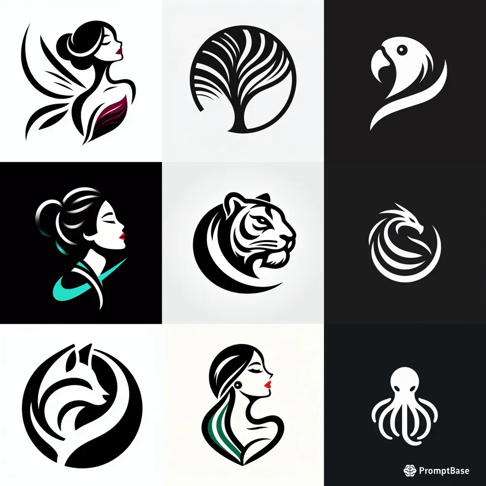 Swoosh Creature Logos DALL·E Prompt | PromptBase