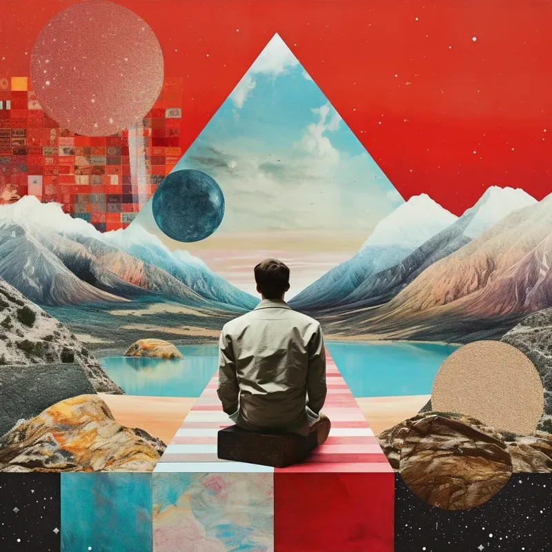 Surreal Digital Collages Midjourney Prompt | PromptBase