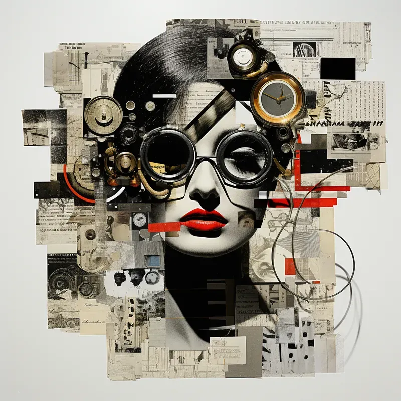 Dadaist Style Collages Midjourney Prompt | PromptBase