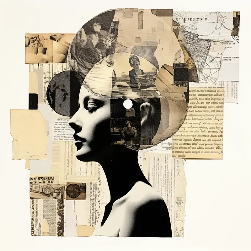 Dadaist Style Collages Midjourney Prompt | PromptBase