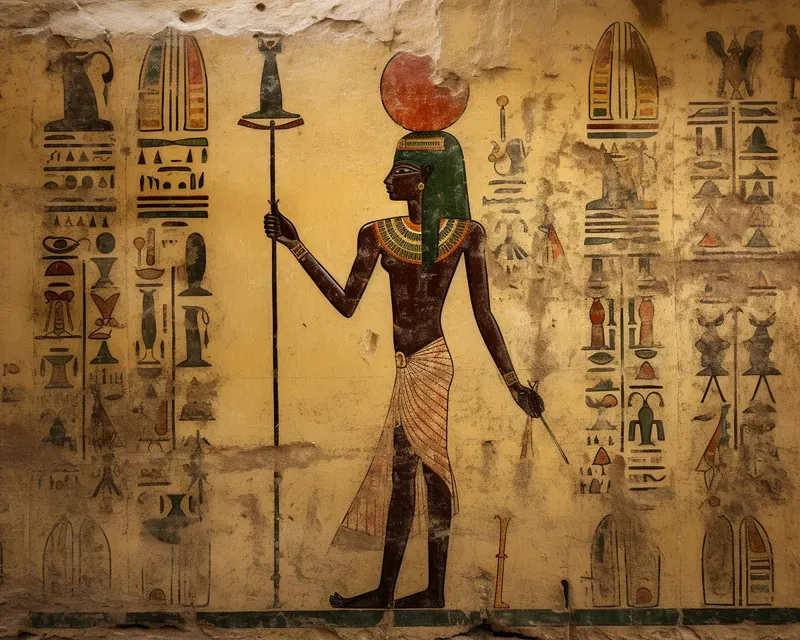 Ancient Egyptian Murals Midjourney Prompt | PromptBase