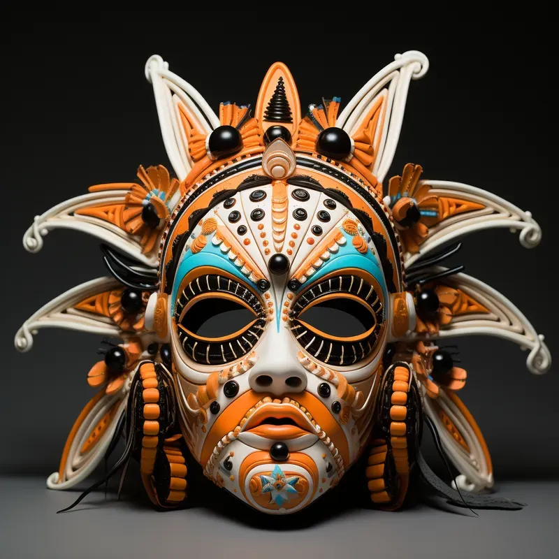 Junkanoo Masks Midjourney Prompt | PromptBase