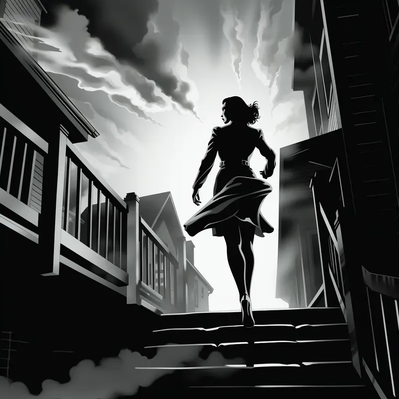 Film Noir Comic Book Art Midjourney Prompt | PromptBase