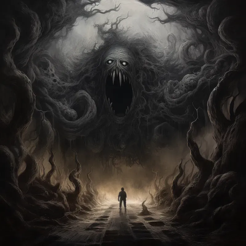 Surreal Horror Art Midjourney Prompt | PromptBase