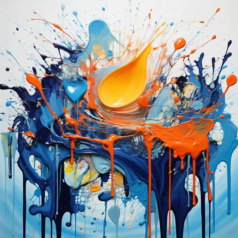 Abstract Drip Paintings Midjourney Prompt | PromptBase