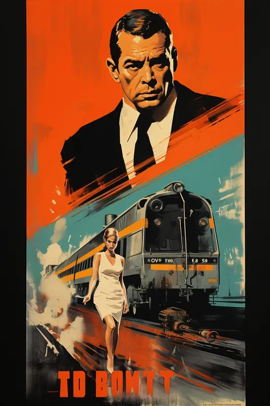 Vintage Spy Movie Posters Midjourney Prompt | PromptBase