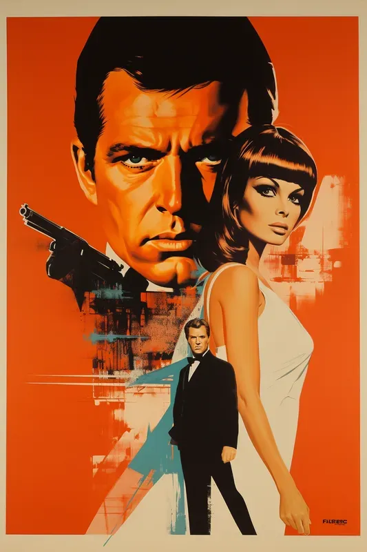 Vintage Spy Movie Posters Midjourney Prompt | PromptBase