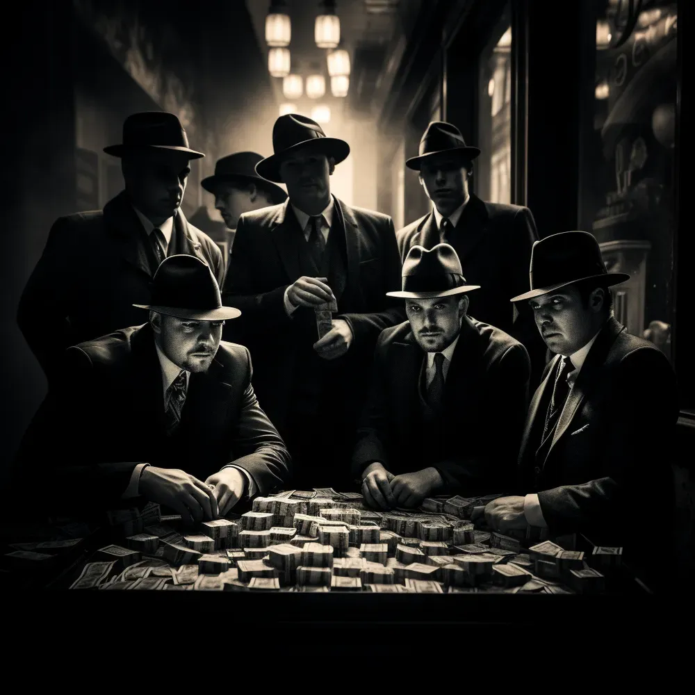Prohibition Era Gangsters Midjourney Prompt | PromptBase