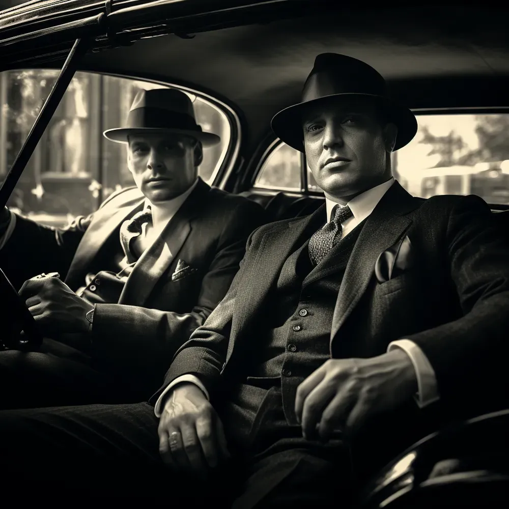 Prohibition Era Gangsters Midjourney Prompt | PromptBase