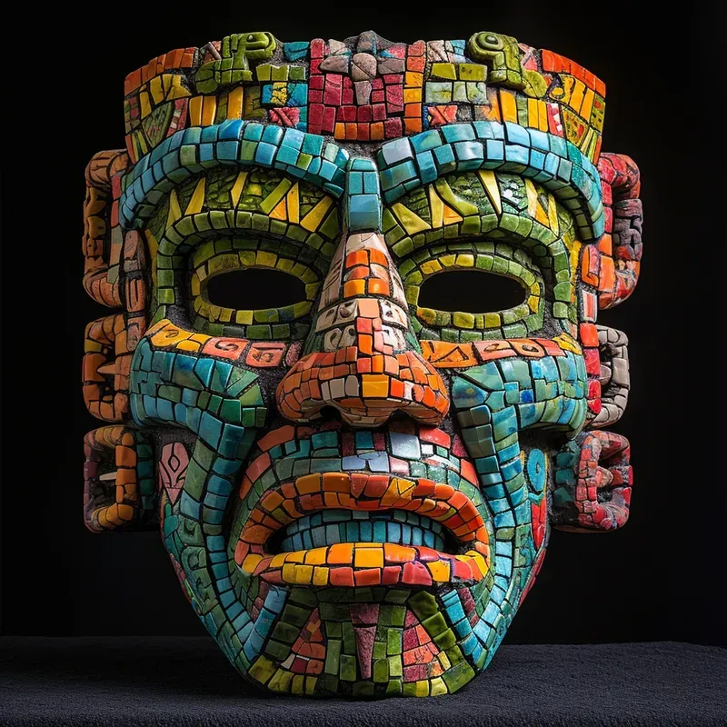Aztec Masks Midjourney Prompt | PromptBase