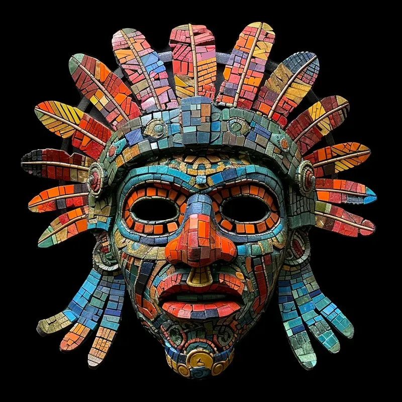Aztec Masks Midjourney Prompt | PromptBase