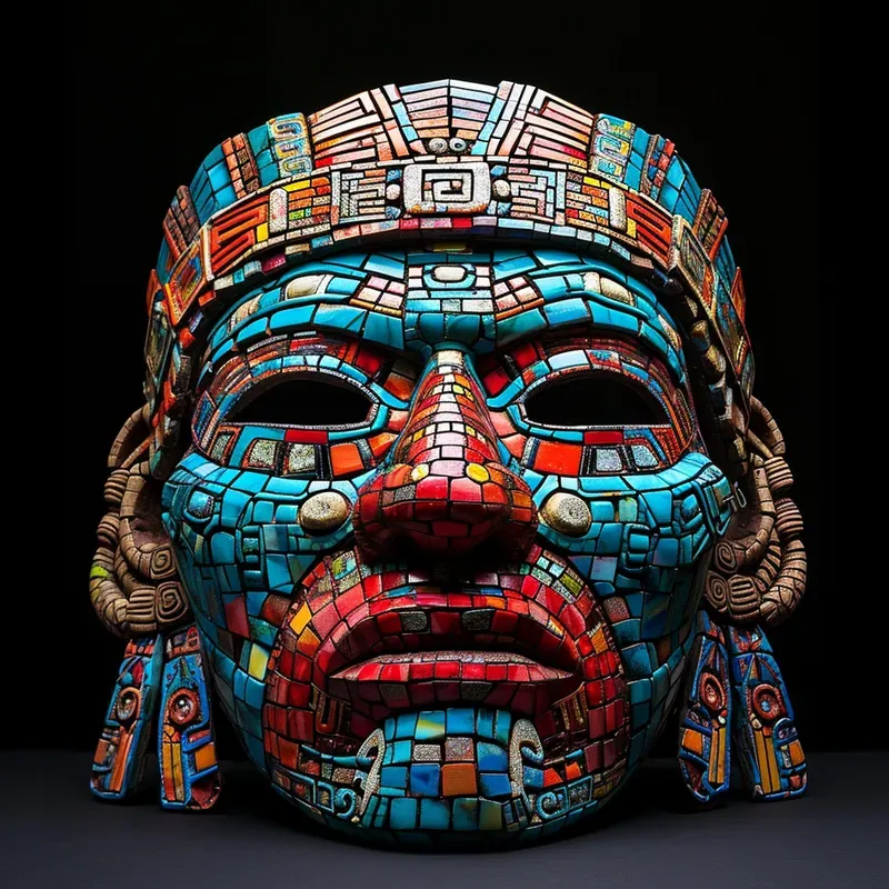 Aztec Masks Midjourney Prompt | PromptBase