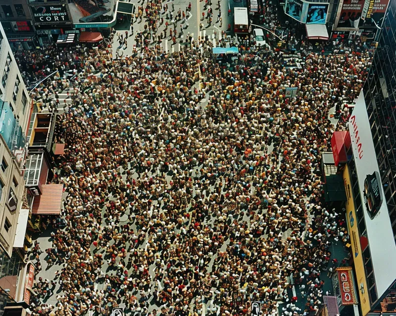 Giant Crowd Photographs Midjourney Prompt | PromptBase