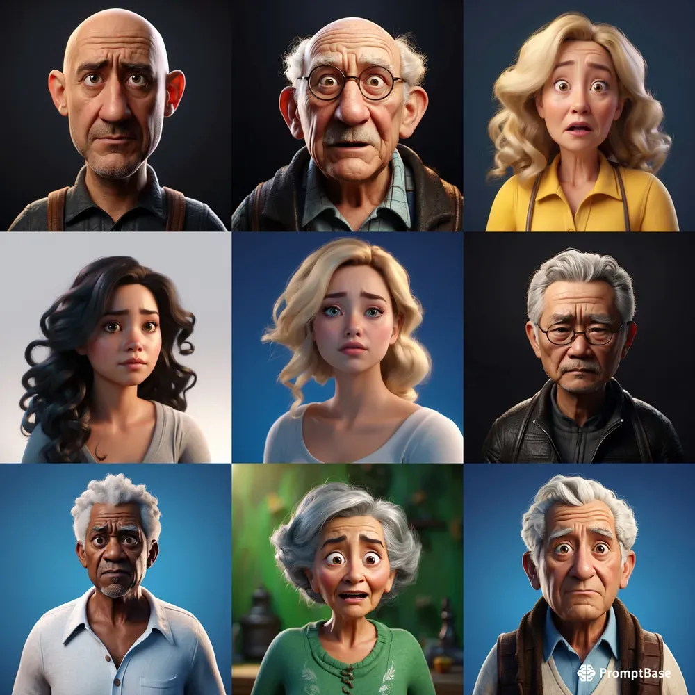 Emotions Of Life Pixar Art Leonardo Ai Prompt | PromptBase