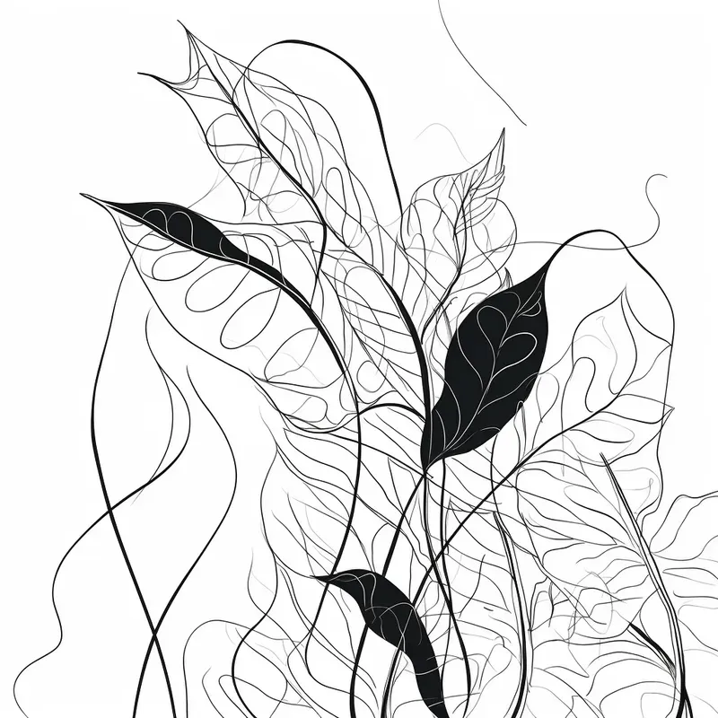 Customizable Continuous Line Art Doodles Midjourney Prompt | PromptBase