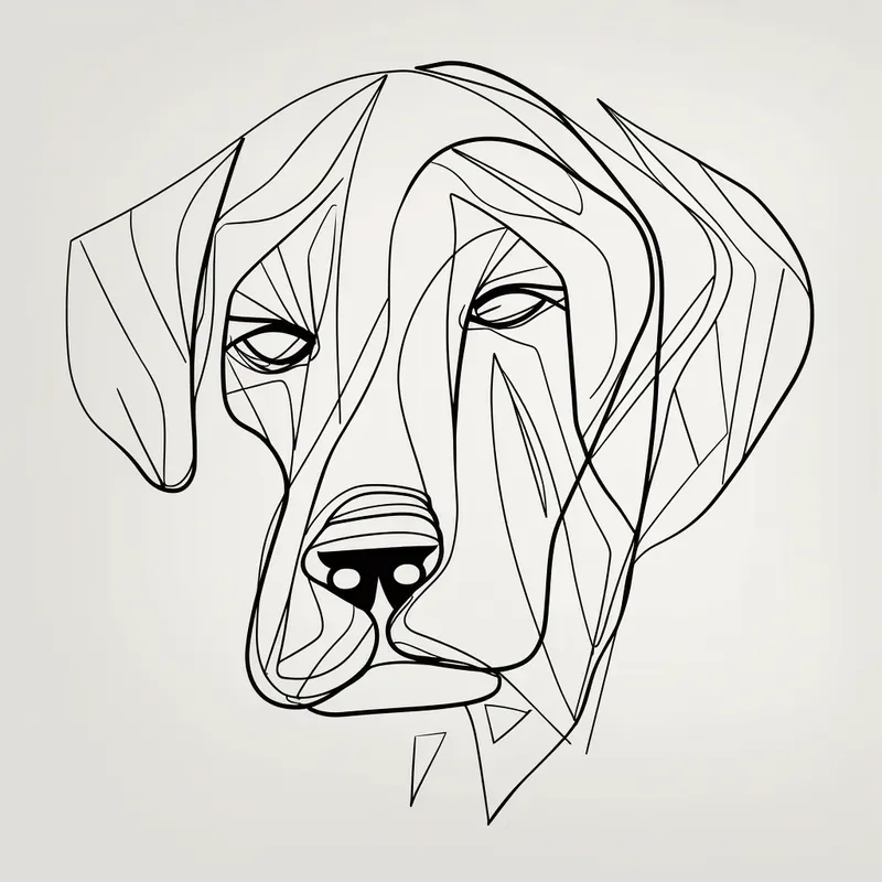 Customizable Continuous Line Art Doodles Midjourney Prompt | PromptBase