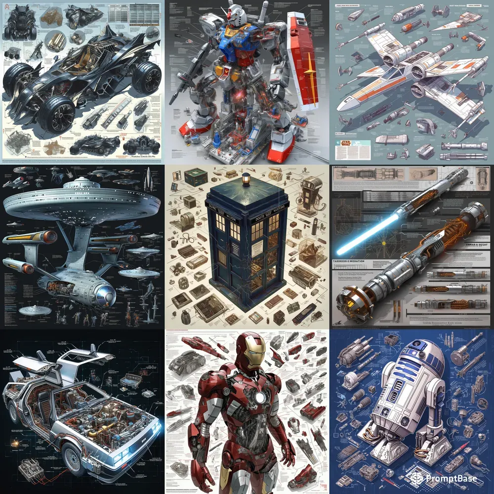 Schematic Cutaway Diagrams Midjourney Prompt | PromptBase