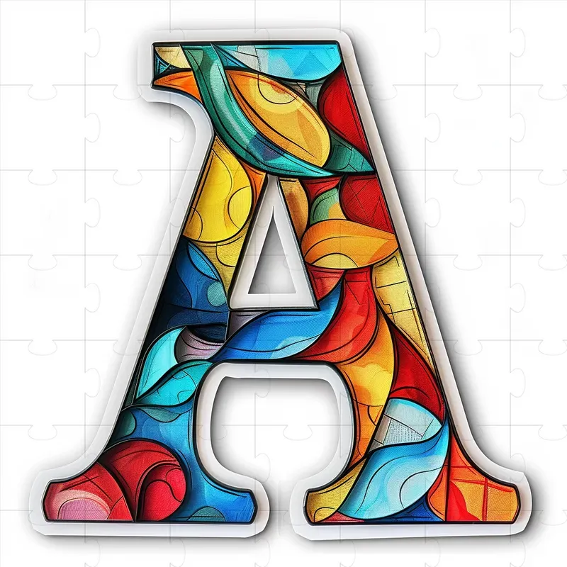 Cubist Letters Midjourney Prompt | PromptBase