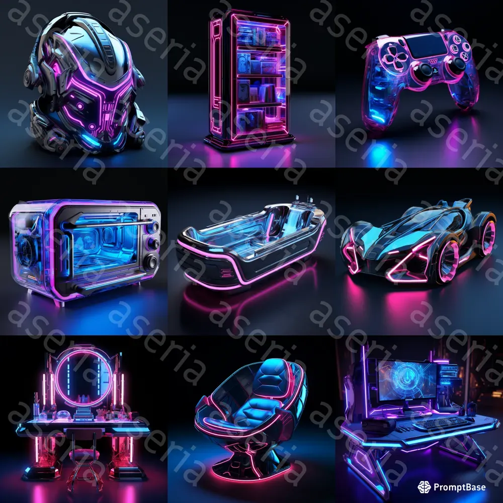 Cyberpunk Furnitures Midjourney Prompt | PromptBase