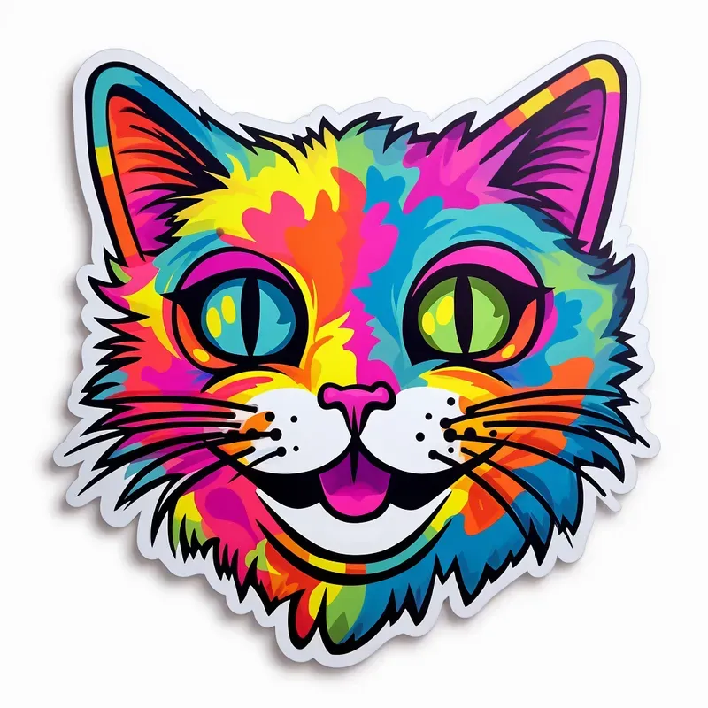 Cute Style Vibrant Stickers Midjourney Prompt | PromptBase