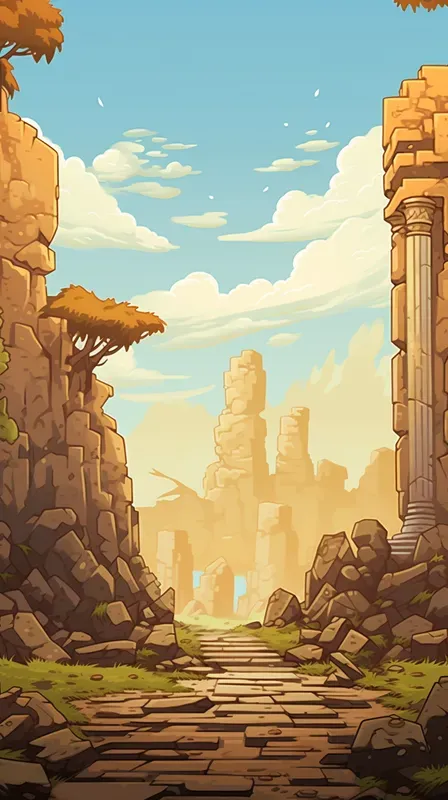 Mobile Game Pixel Art Backgrounds Midjourney Prompt | PromptBase