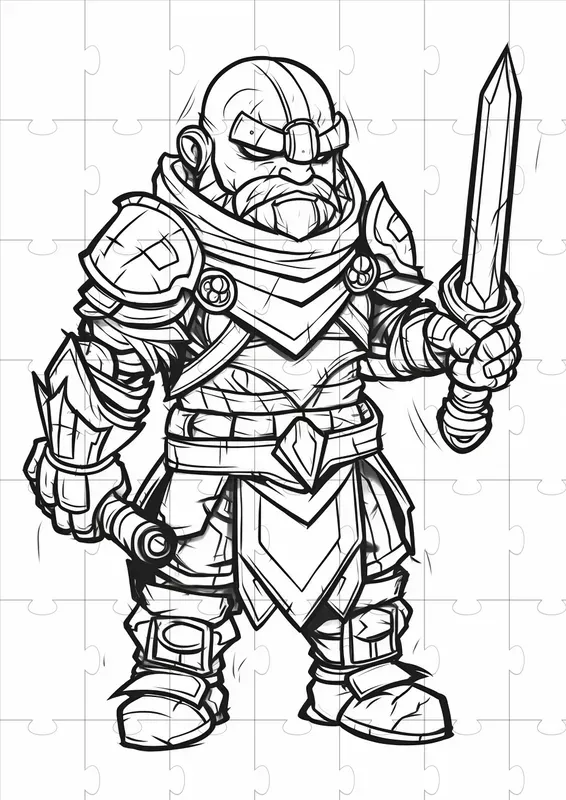 Colouring Book RPG Pixel Characters Midjourney Prompt | PromptBase