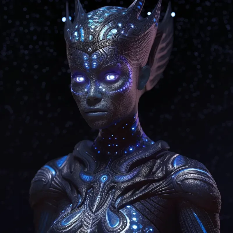 Futuristic Astral Alien Midjourney Prompt | PromptBase