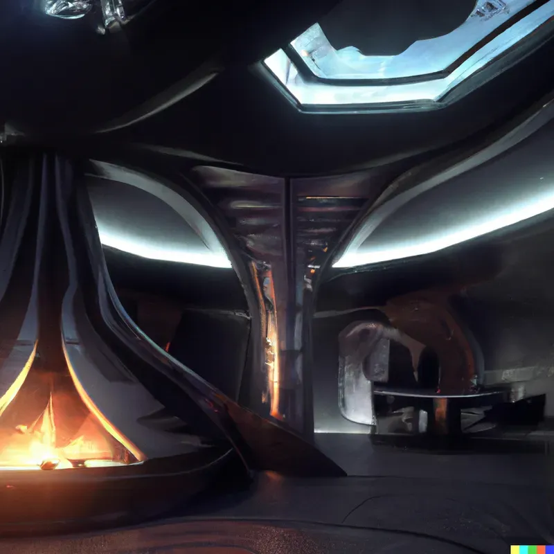 Alien Room Themed Backgrounds DALL·E Prompt | PromptBase