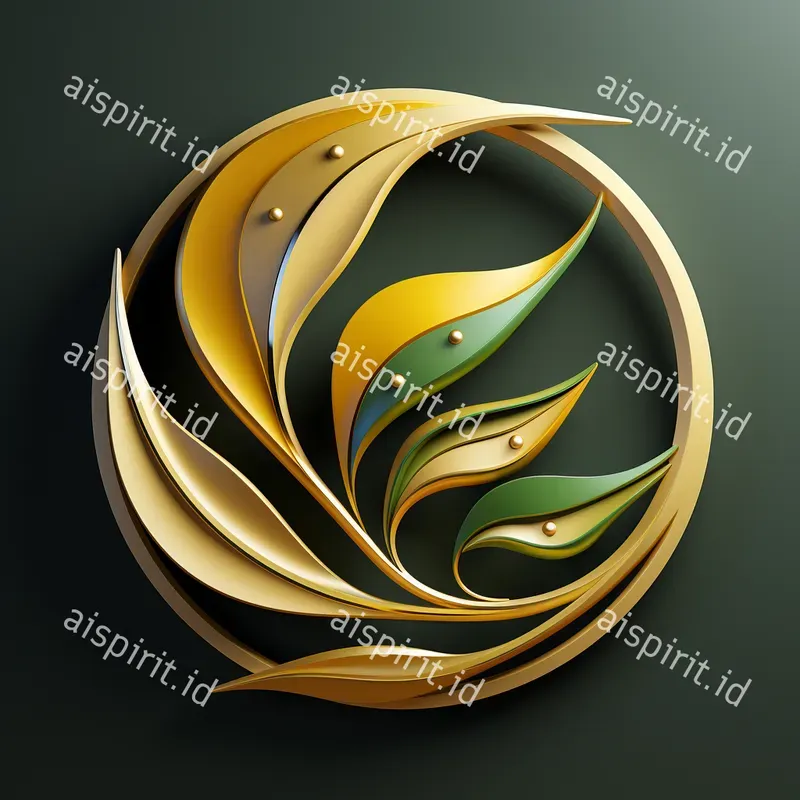 Dynamic 3D Logo With Organic Flow Midjourney Prompt | PromptBase