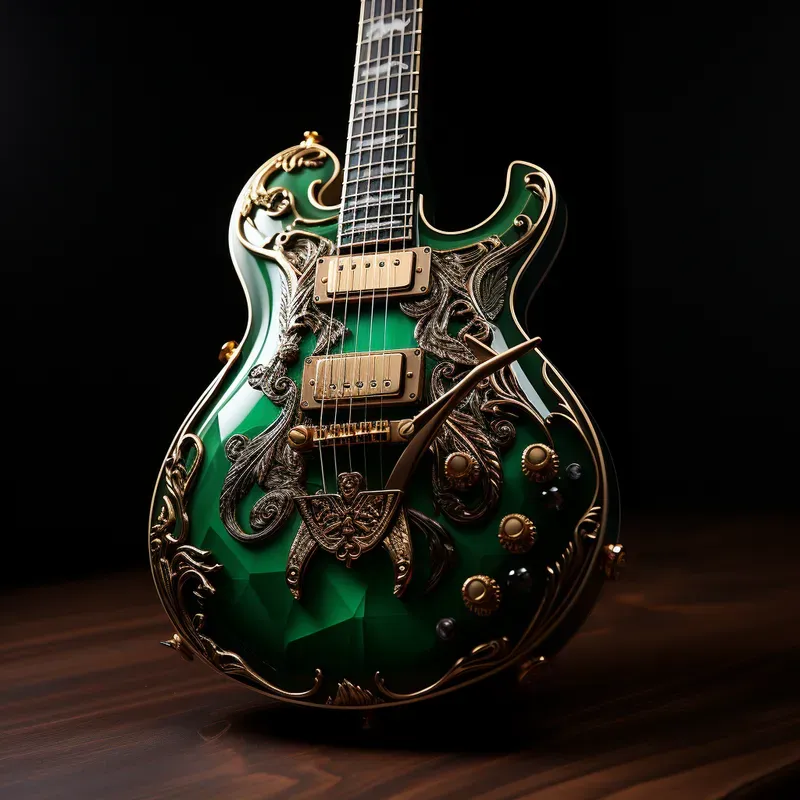 Design Your Own Electric Guitars Midjourney Prompt | PromptBase