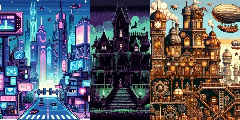 2D Video Game Backgrounds DALL·E Prompt | PromptBase