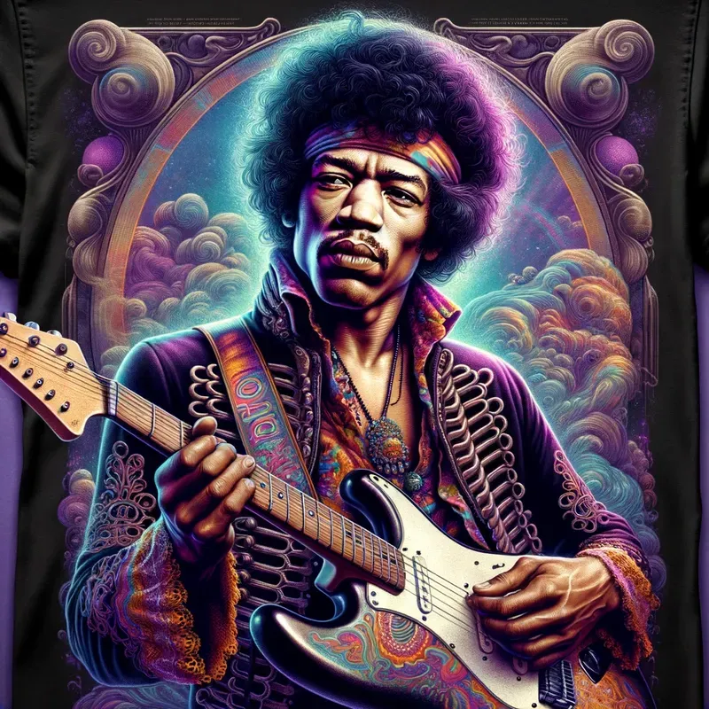 Musical Legends Vintage Tshirt Designs DALL·E Prompt | PromptBase