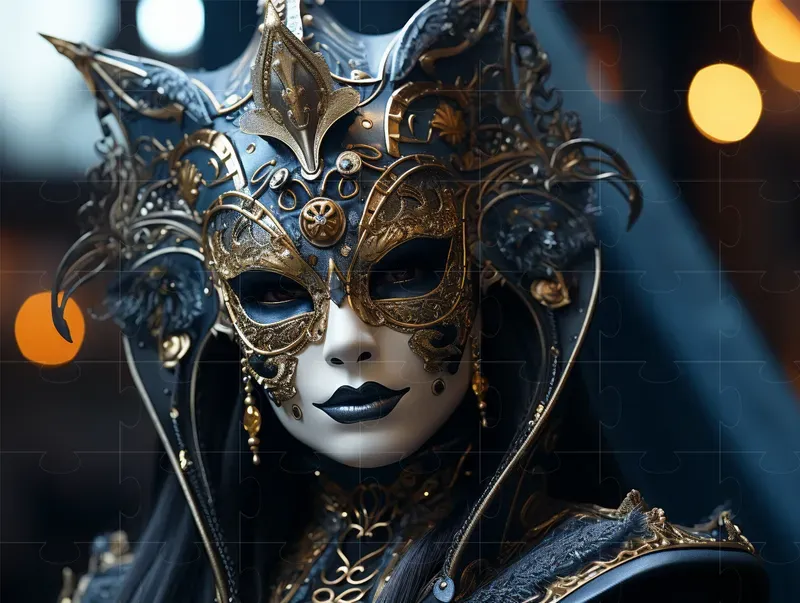 Gothic Masquerades Venice Carnival Nights Midjourney Prompt | PromptBase