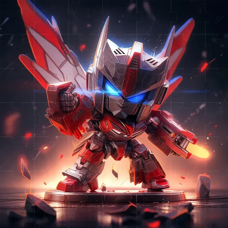 Chibi Transformers Mini Heroes Midjourney Prompt | PromptBase